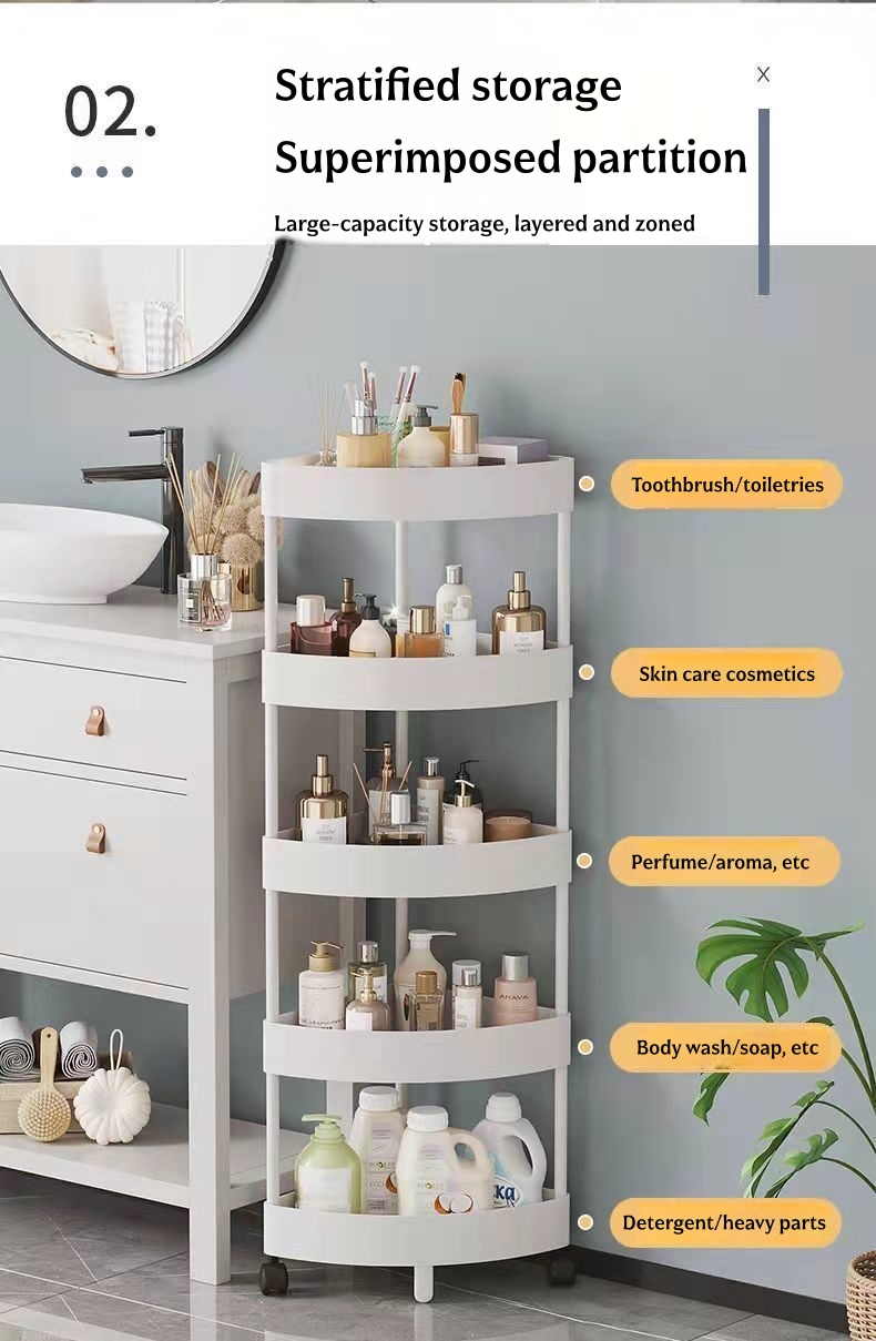 HouseTri-Corner Bathroom Rack Simple Corner Storage Rack Multipurpose ...