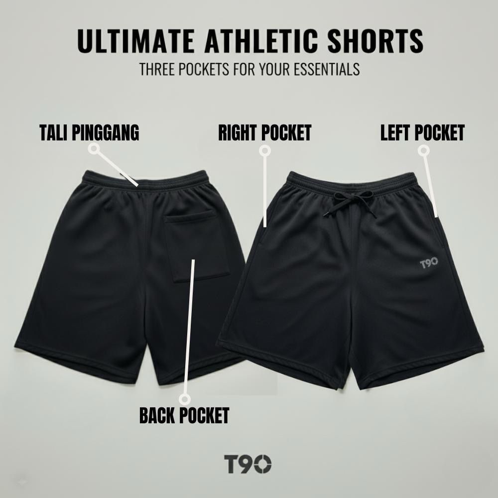 T90 Men's Plus Size Sports Shorts | Big Size 7XL-9XL | Comfort Fit ...