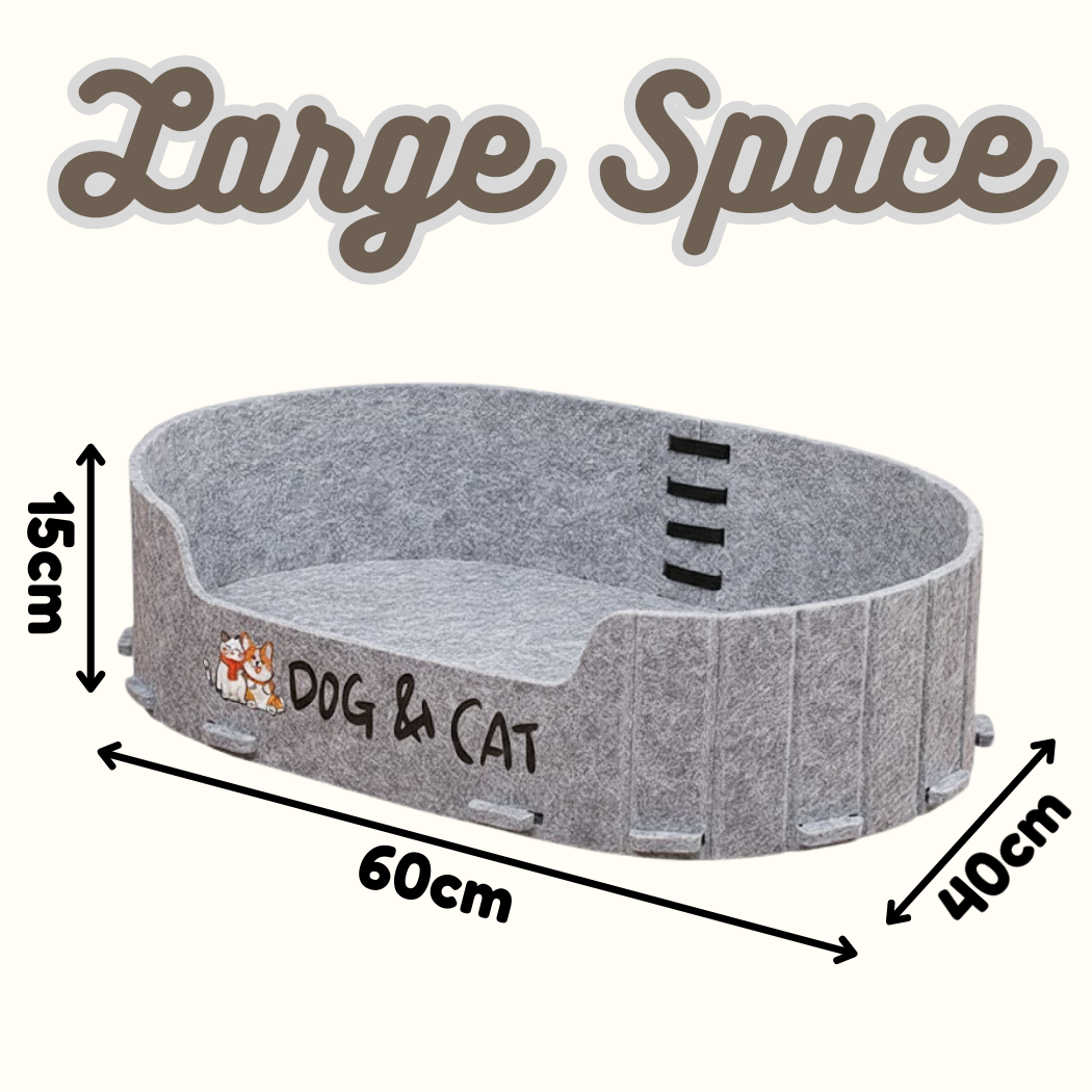 GUN PET Pet Felt House Foldable Bed Scratching Dog Cat Katil Tempat ...