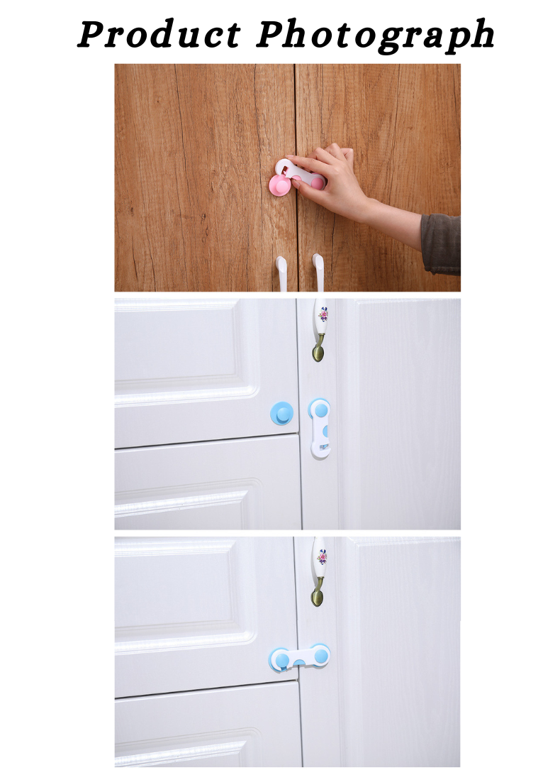 Baby Safety Lock Adhesive Anti Pinch Child Protection for Cabinet Door ...