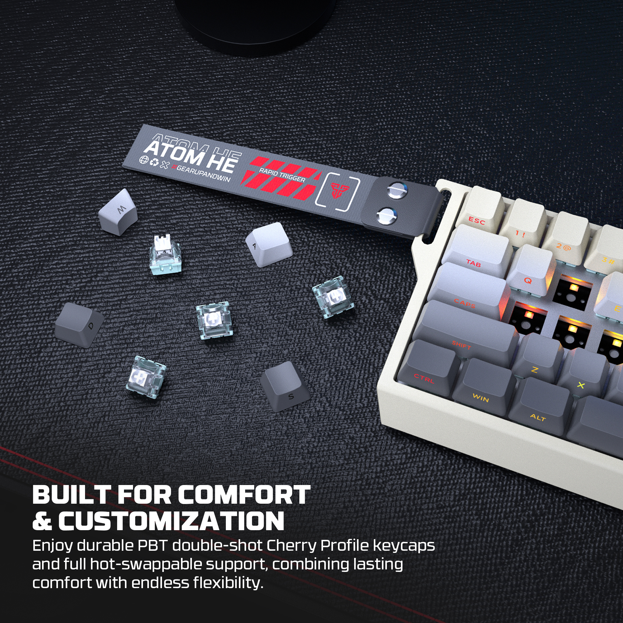 Fantech MK922 ATOM HE68 PRO Wireless Magnetic Switch Keyboard | Shopee ...