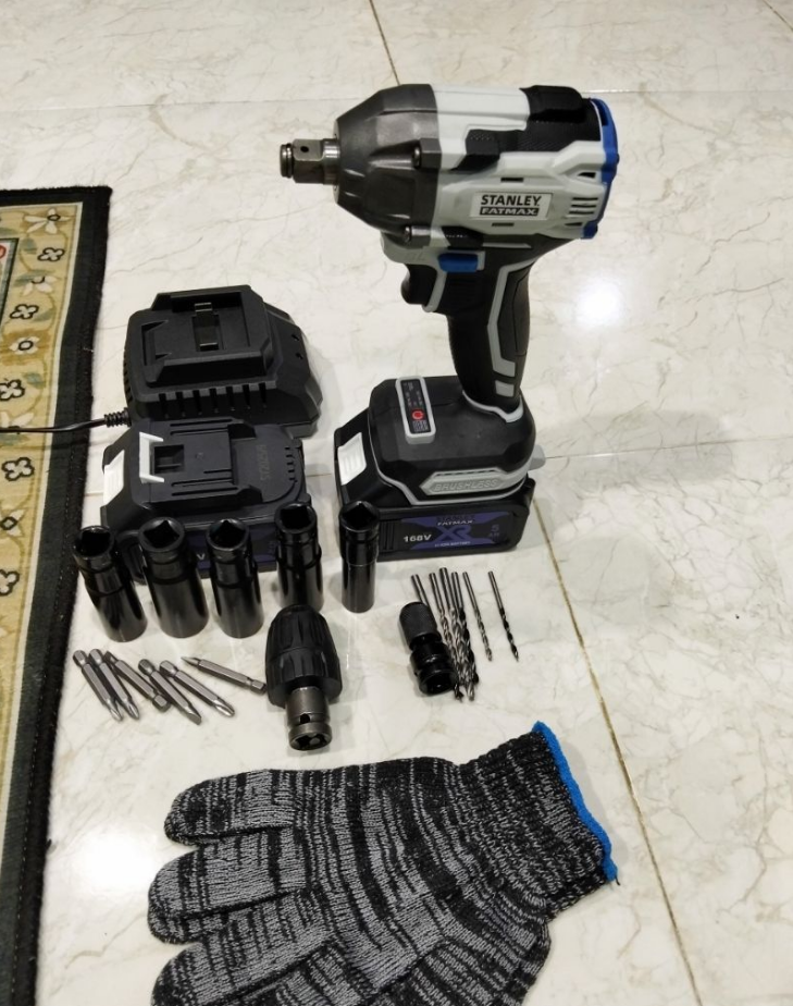 Stanley-168V-980N.M Cordless Impact Wrench 1/2" Heavy Duty Torque ...