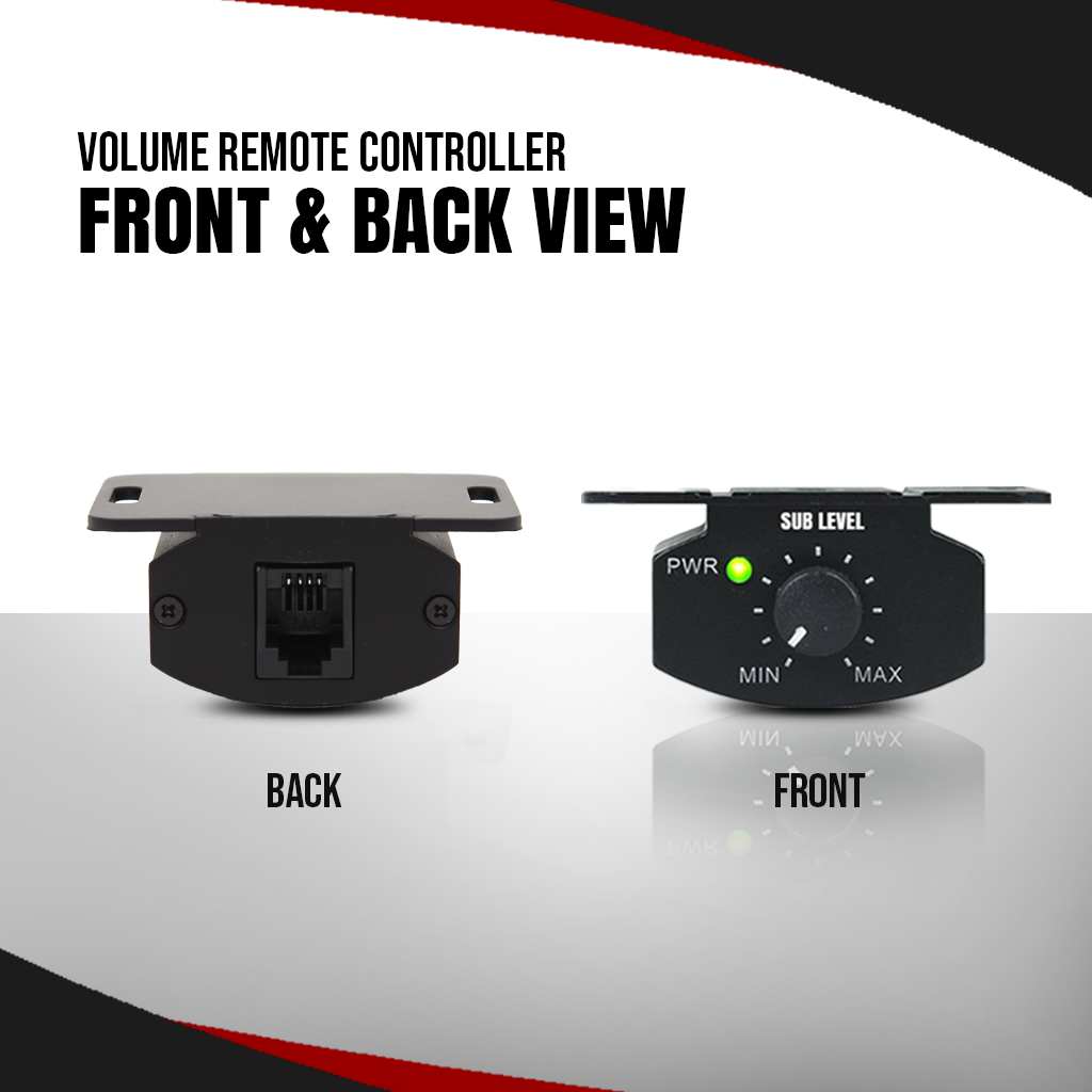Volume Remote Controller Car Amplifier Bass Adjustment Active Subwoofer ...