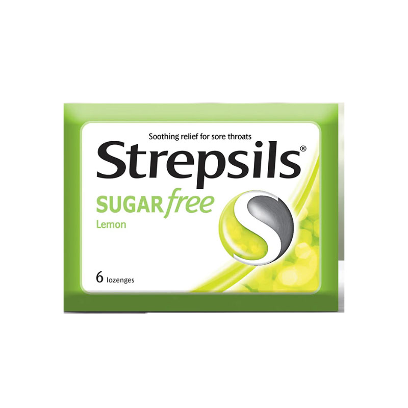 Strepsils Sore Throat Relief Lozenges 6s Original Cool Strong Sugar ...