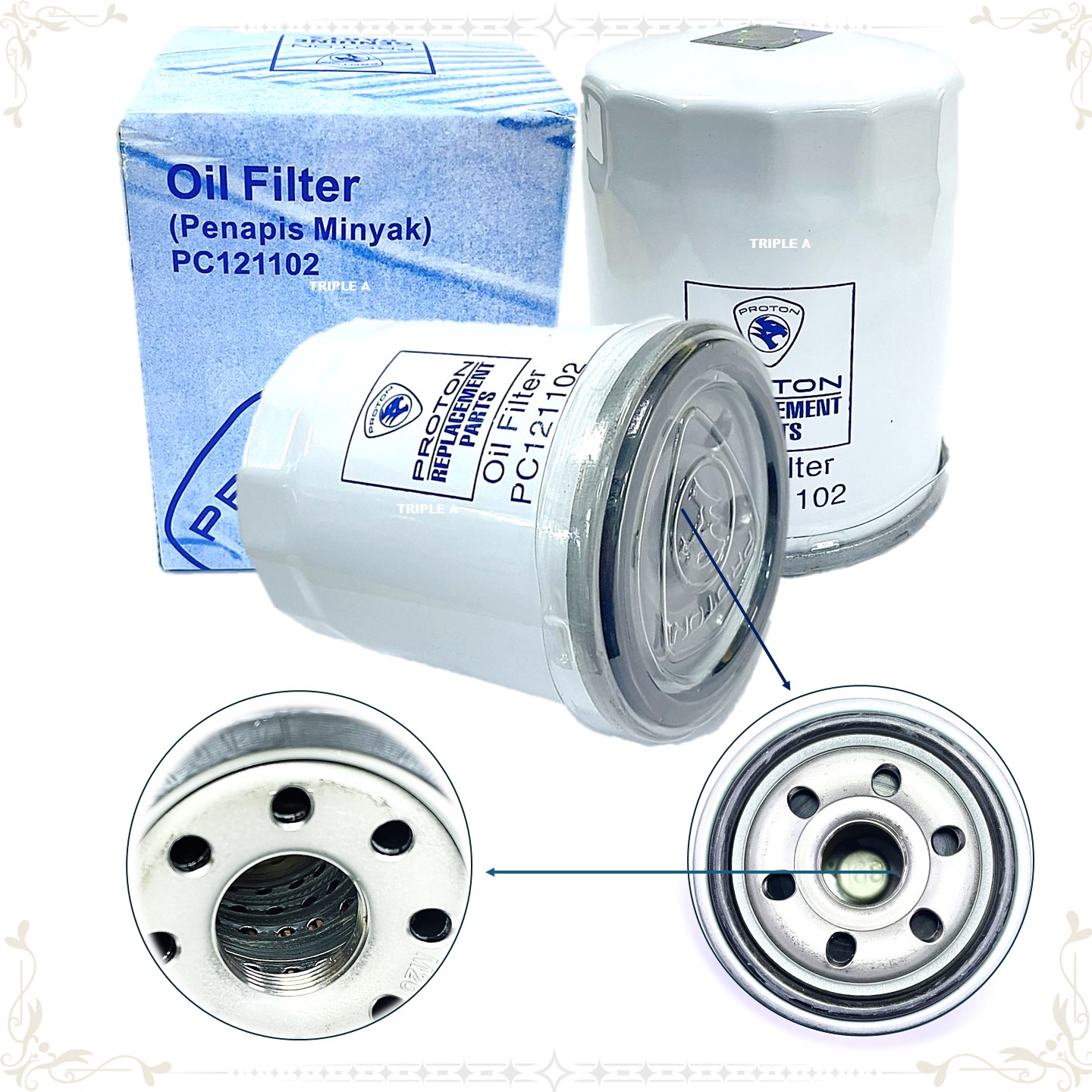 PC121102 Proton Oil FIlter Saga Fl Flx /Blm/ Perdana / Iswara / Wira ...