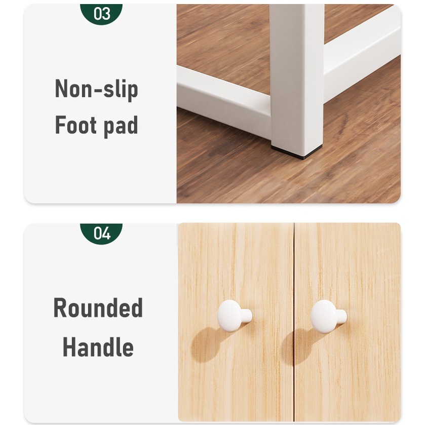 Kitchen Cabinet Rack Storage Rack Utility Shelf Almari Dapur Rak Dapur ...