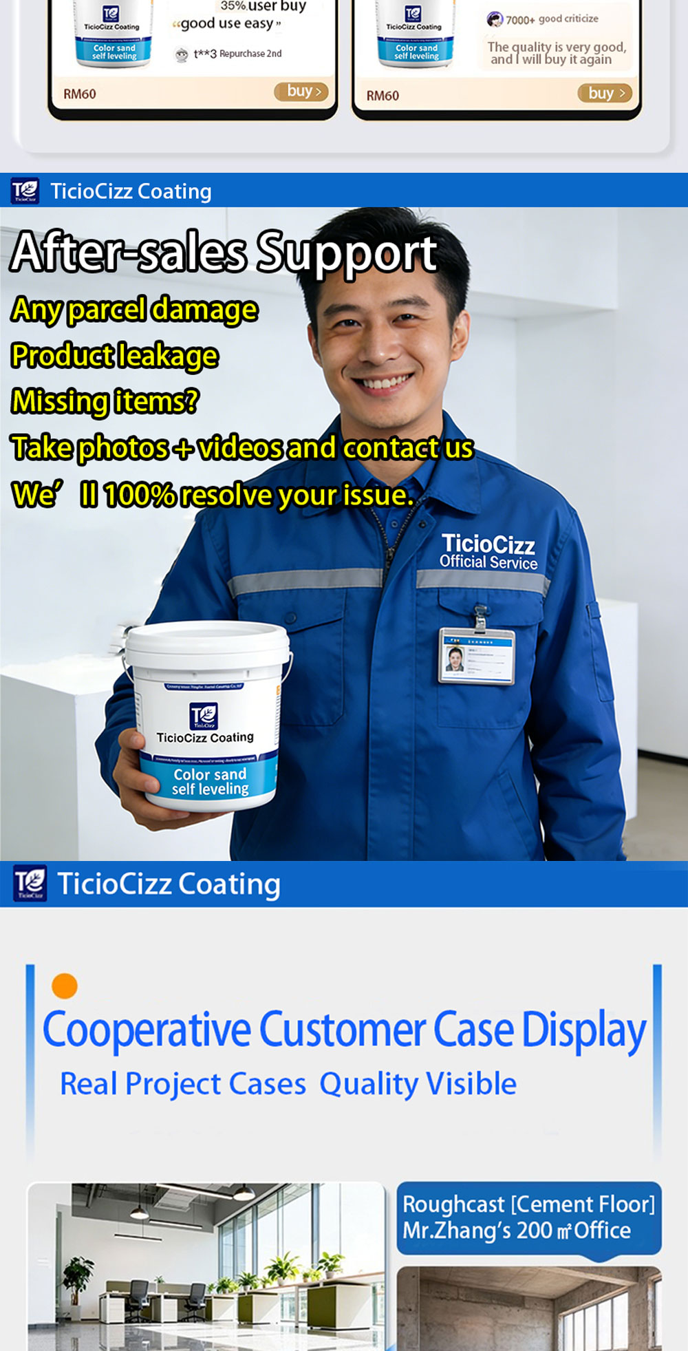 🎯10KG MY-Stock🥇TicioCizz 5 in1 epoxy flake coating epoxy floor paint ...