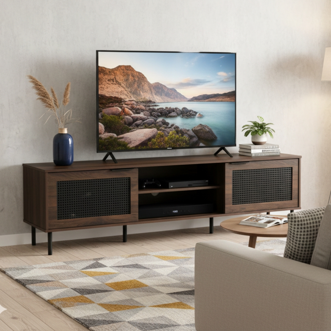 Furniture Mart DALLAS 6 feet tv cabinet CABANA 6 / rak tv / tv cabinet ...