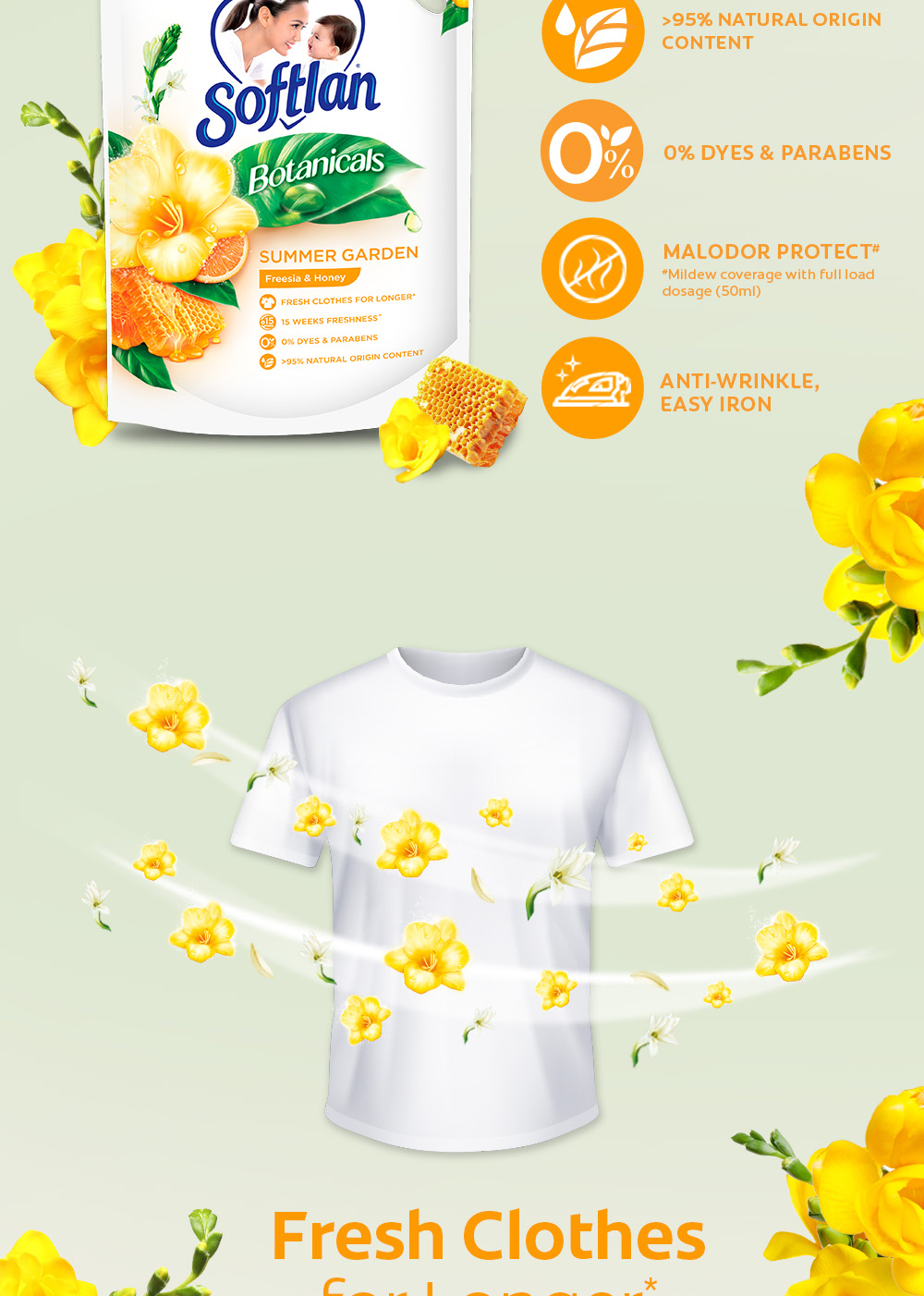 Softlan Botanicals Summer Garden 550ml | Shopee Malaysia