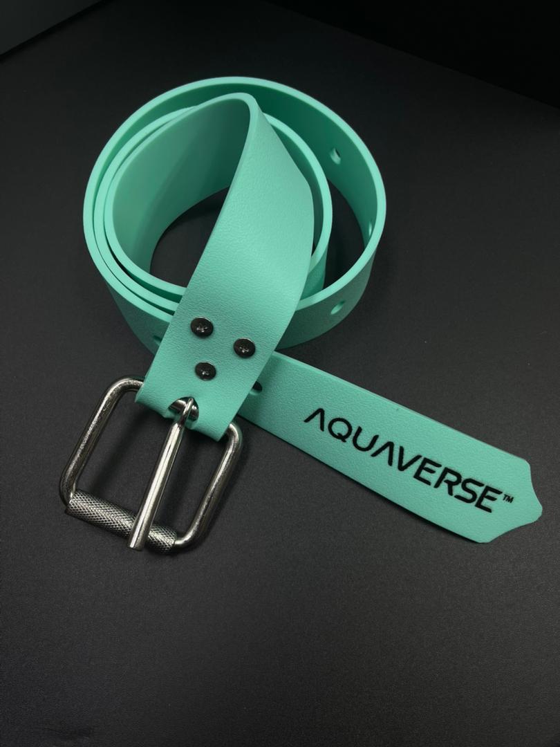 AQUAVERSE 1.3m Freediving Weight Belt Silicone with Stainless Steel ...