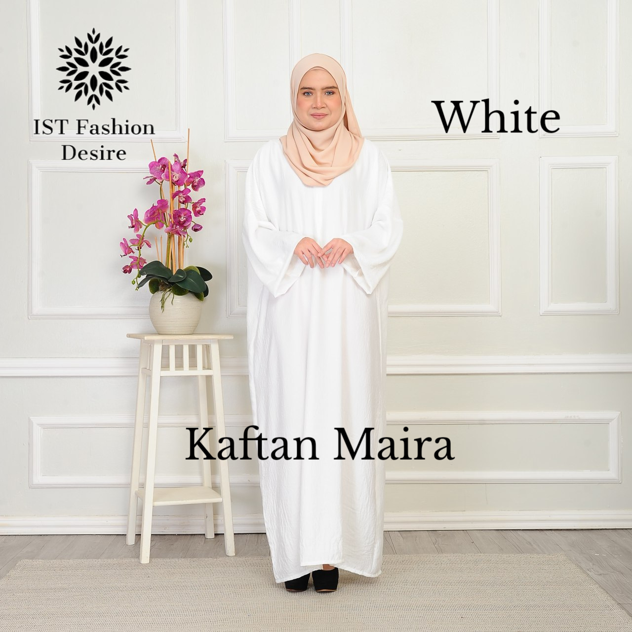 Kaftan Maira Premium Satin Airflow Ironless | Shopee Malaysia