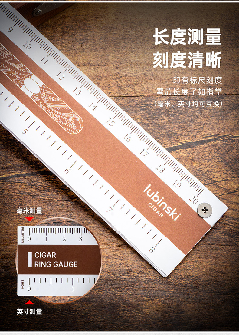 Lubinski Cigar Caliper Portable Ring Diameter Length mm Inches LUBINSKI ...