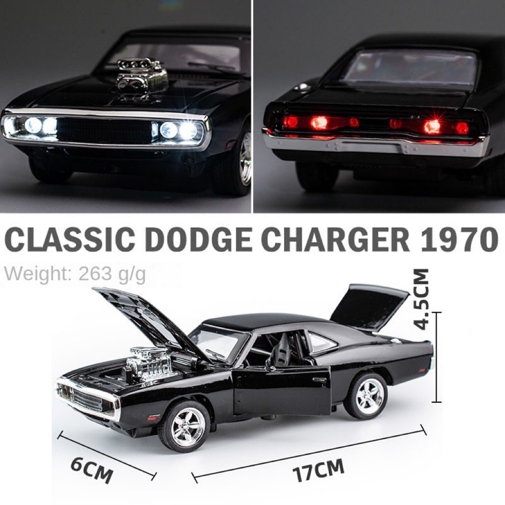 1:32 Scale Dodge Charger Diecast Model Kereta Alloy Car Diecast Model ...