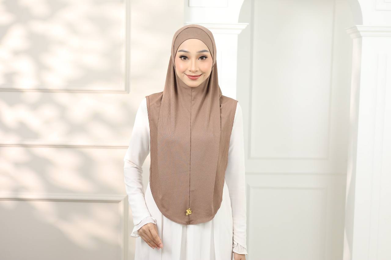 Tudung Sarung Syria Zoya WITH INNER | KAIN PREMIUM COTTON RIBBED | Free ...