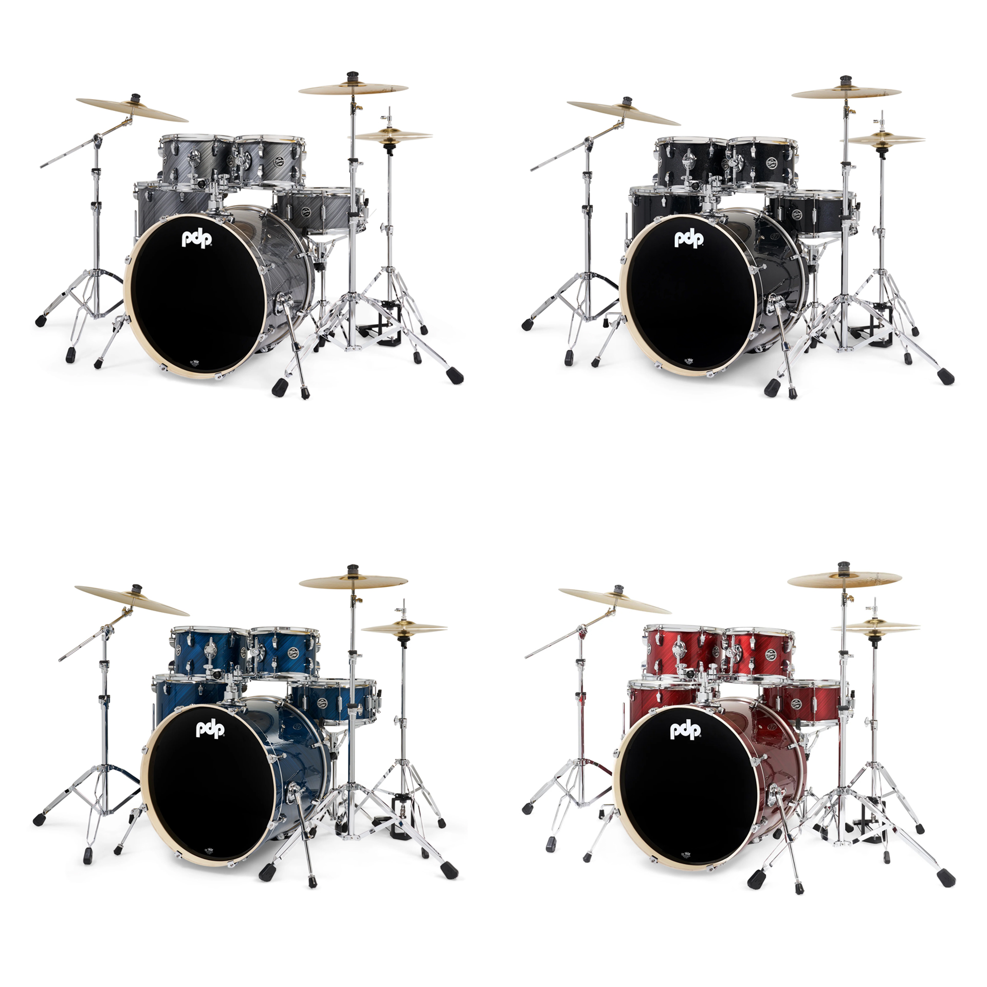PDP by DW PDMA2215KT Mainstage 5-Piece Complete Drum Kit with Hardware ...