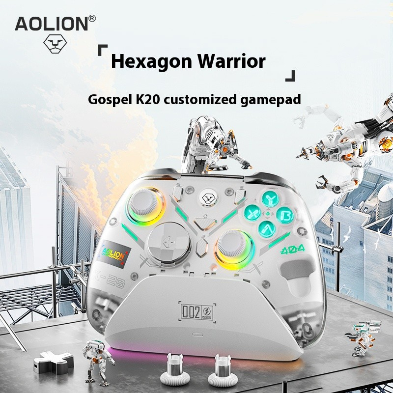 Aolion K20 Gaming Controller With Charging Dock RGB Wireless Gamepad ...