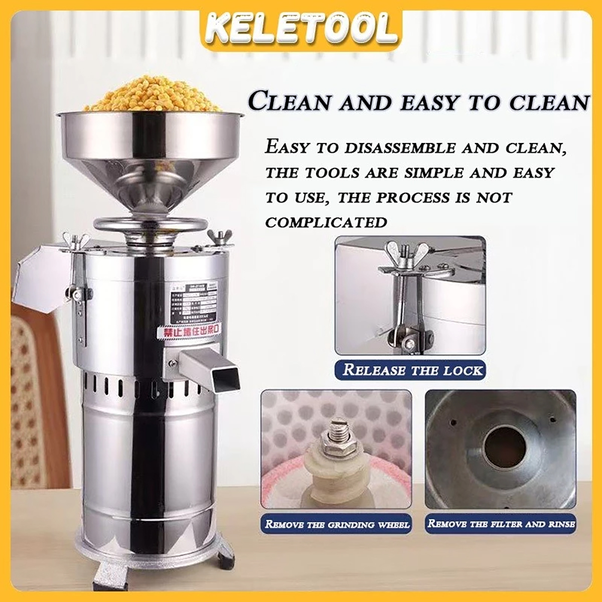 Mesin Soya Milk Bean Machine Grinder Soya Bean Maker Automatic Pulp And Residue Separator Tofu ...