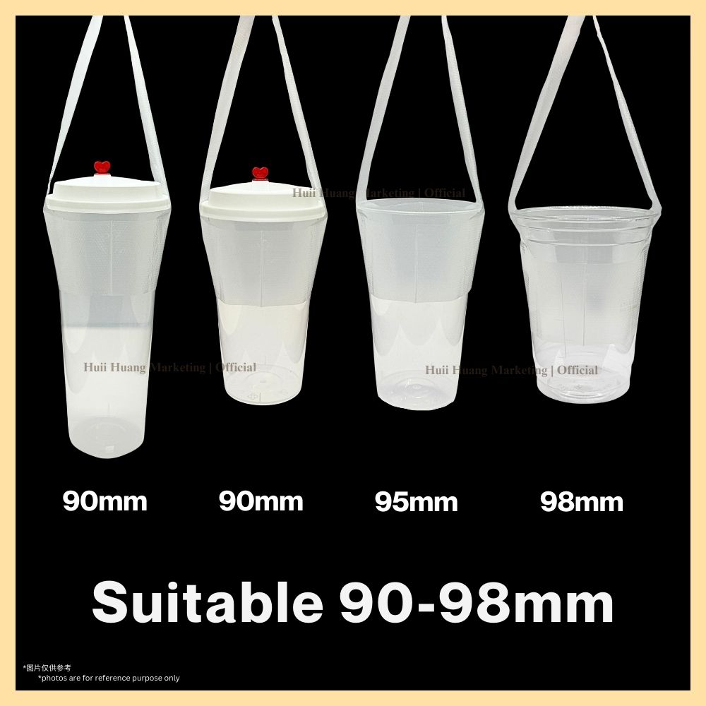 Plastic T Bag 100+- PCS Thick Take Away Cup Bag Plastik Pemegang Cawan ...