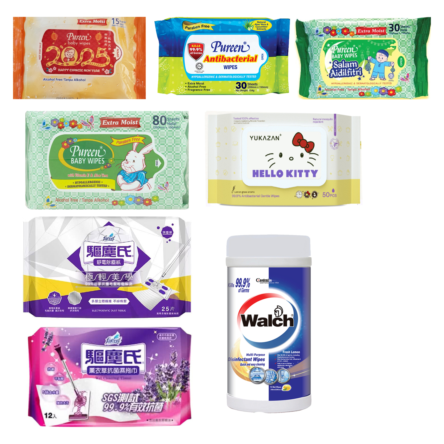 Electrostatic Dust, Wet Cleaning Tissue, Wipes Antibacterial - LAST ...
