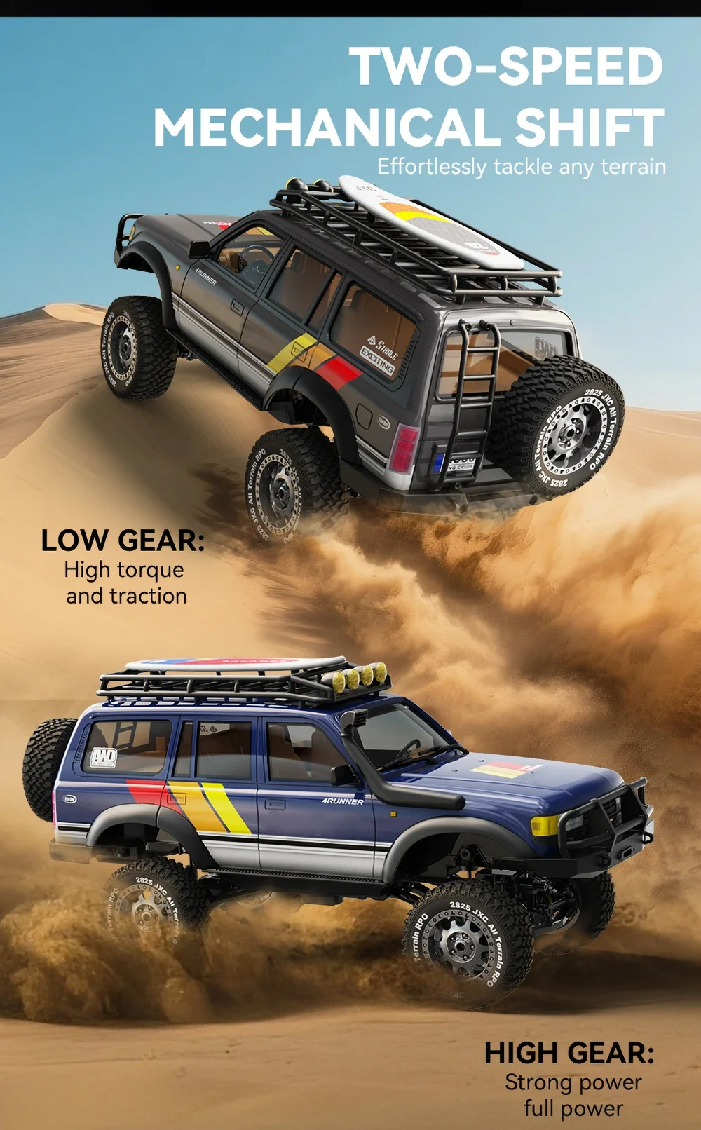 (NEW25) JXC V2 Toyota LC80 Land Cruiser Licensed Product Toyota 2.4GHz ...