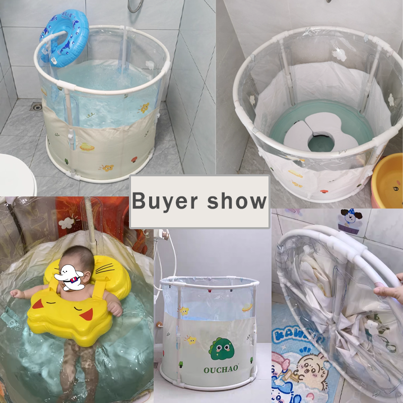 Foldable Baby Bath Bucket Household Child Swimming Pool No Need To ...