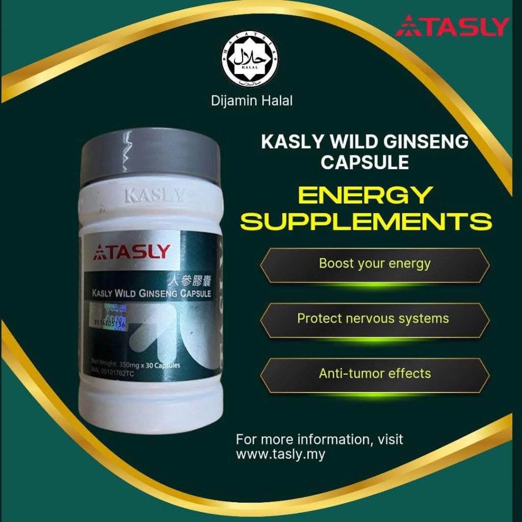 Tasly Wild Ginseng (30 Caps). Exp 2028 | Free Gifts🎁| 100% Original ...