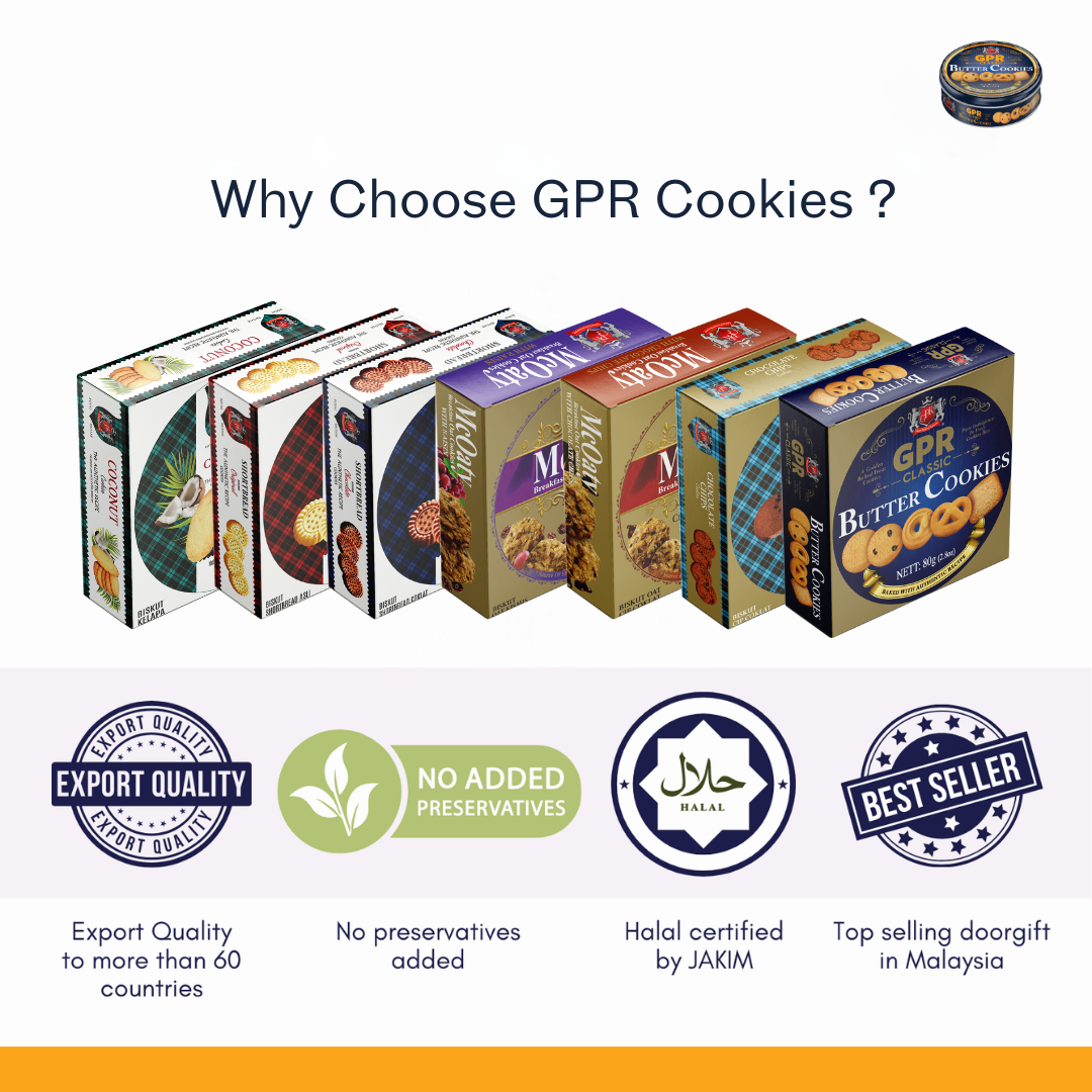 [Ready Stock Carton Deal] GPR Classic Butter Cookies /Wedding Doorgift (80g x 36 box) | Shopee ...