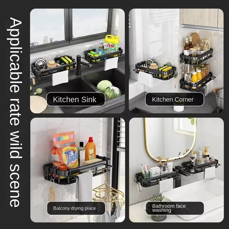 Stainless Steel Sink Storage Rack🔥Ready Stock🔥Kitchen Sponge Drainage ...
