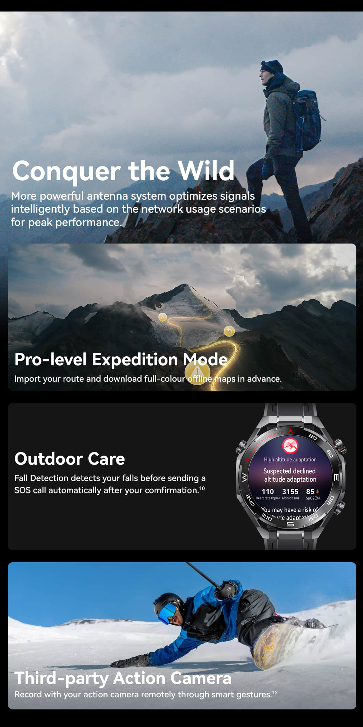 HUAWEI WATCH Ultimate 2 Smartwatch | Ultra Reliable Liquid Metal | 150M ...