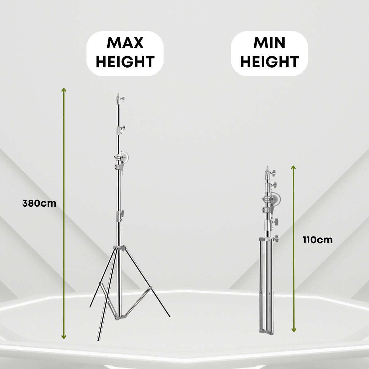 GS PREMIUM SERIES BOOM ARM HEAVY DUTY 2 IN 1 LIGHT STAND AND BOOM STAND ...