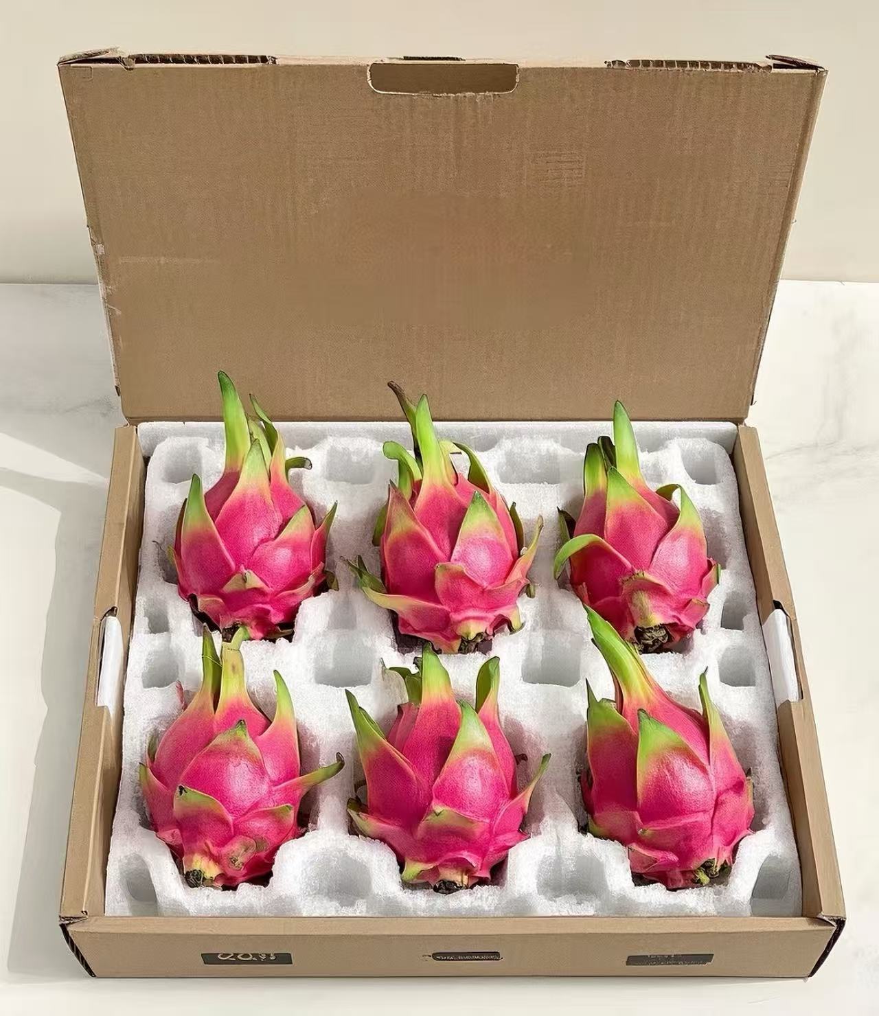 Red Dragon Fruit Refresh Gift Box-6pcs Red Dragon Glow Pack | Shopee ...