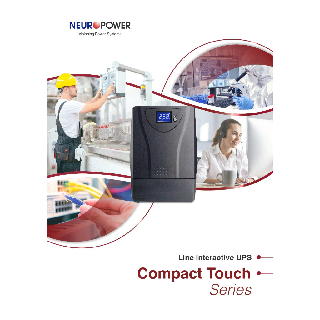 NEUROPOWER COMPACT TOUCH SERIES LINE INTERACTIVE UPS - 1K0T (1000VA ...