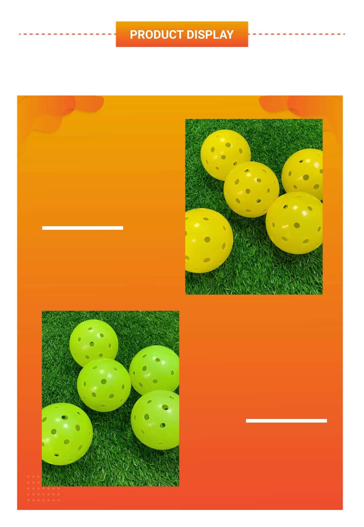 COMP-40 Pickleball 40 Holes Outdoor Ball Tournament & Competitive Grade ...