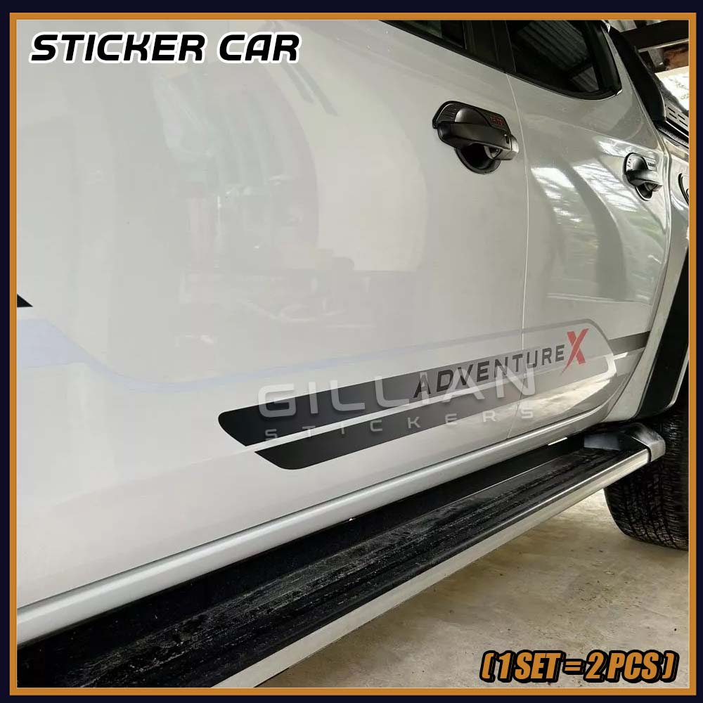 Design Sticker Body MITSUBISHI TRITON No.3 Car Side Body Sticker Lining ...