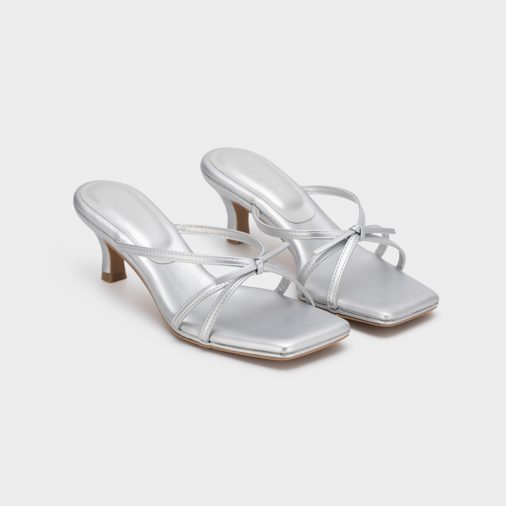 Nose Cloud 9 CloudFoam Strappy Mid Heel Slide Sandal Tumit Sederhana ...