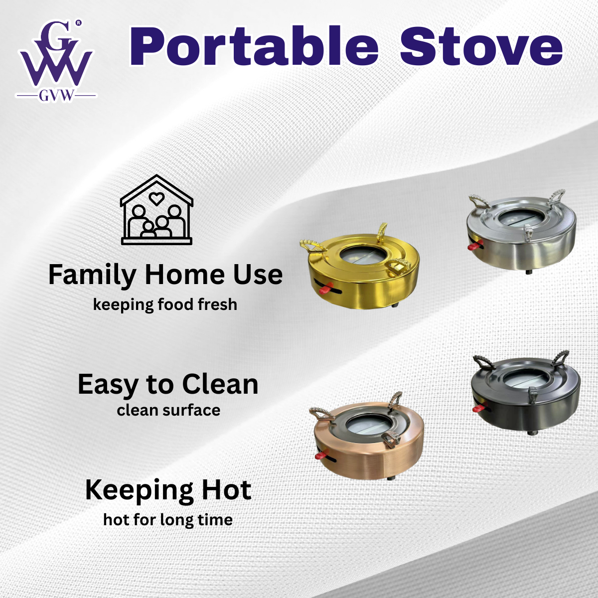 GVW Dapur Gas Stainless Steel Dapur Camping Portable Stove Camping ...