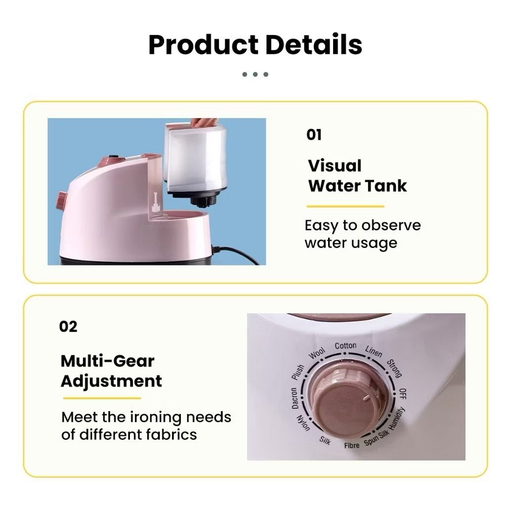 PANASONIC Garment Steamer Iron Portable Garment Steamer Stainless Steel ...