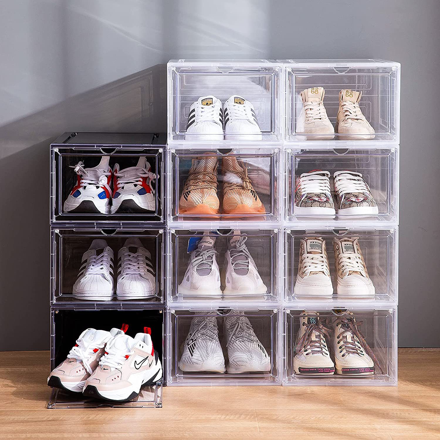 Drop Front Shoe Box Sneaker Box Storage Box ShoeBox with Good Quality ...
