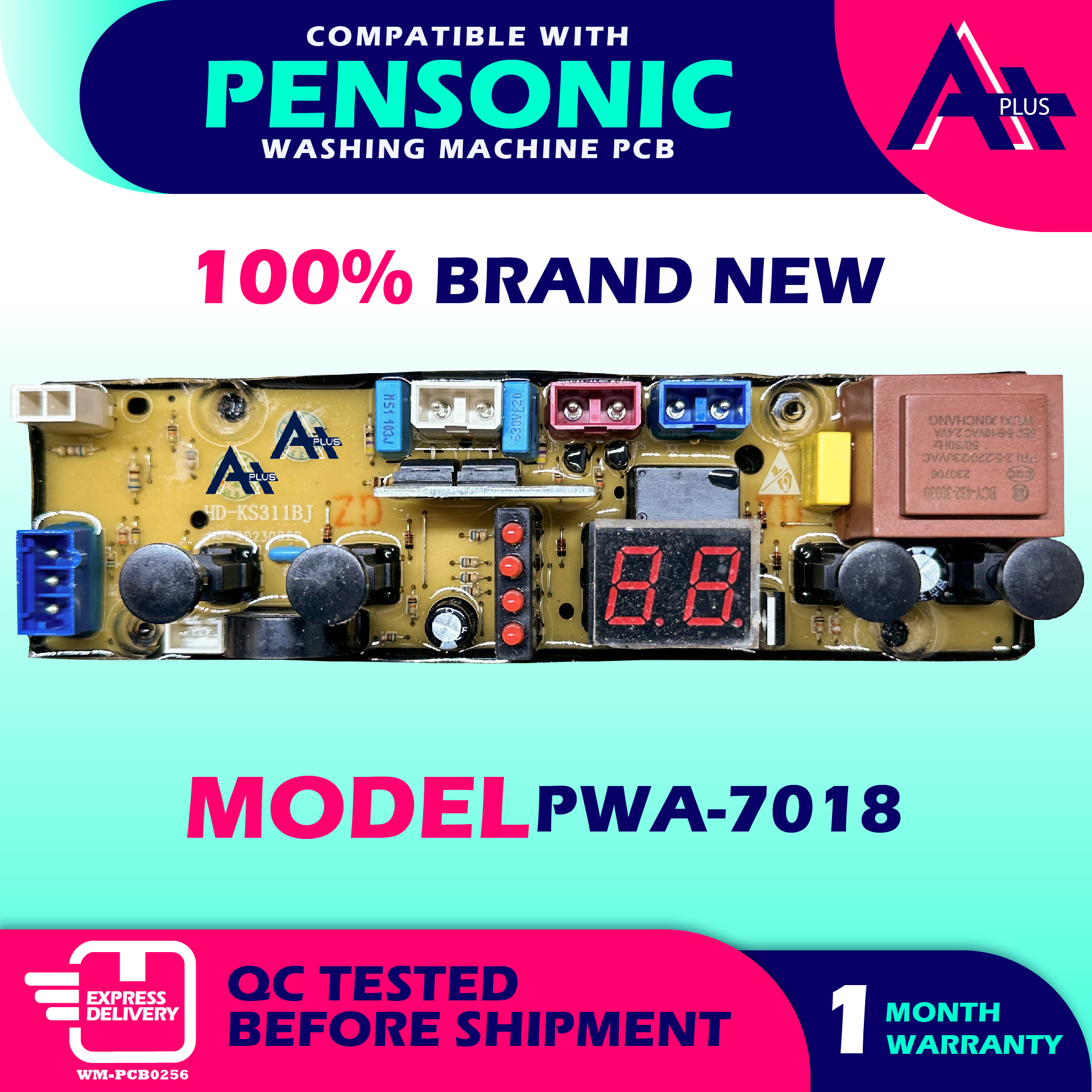 PWA-7018 Compatible With PENSONIC Washing Machine PCB Board BOARD MESIN ...