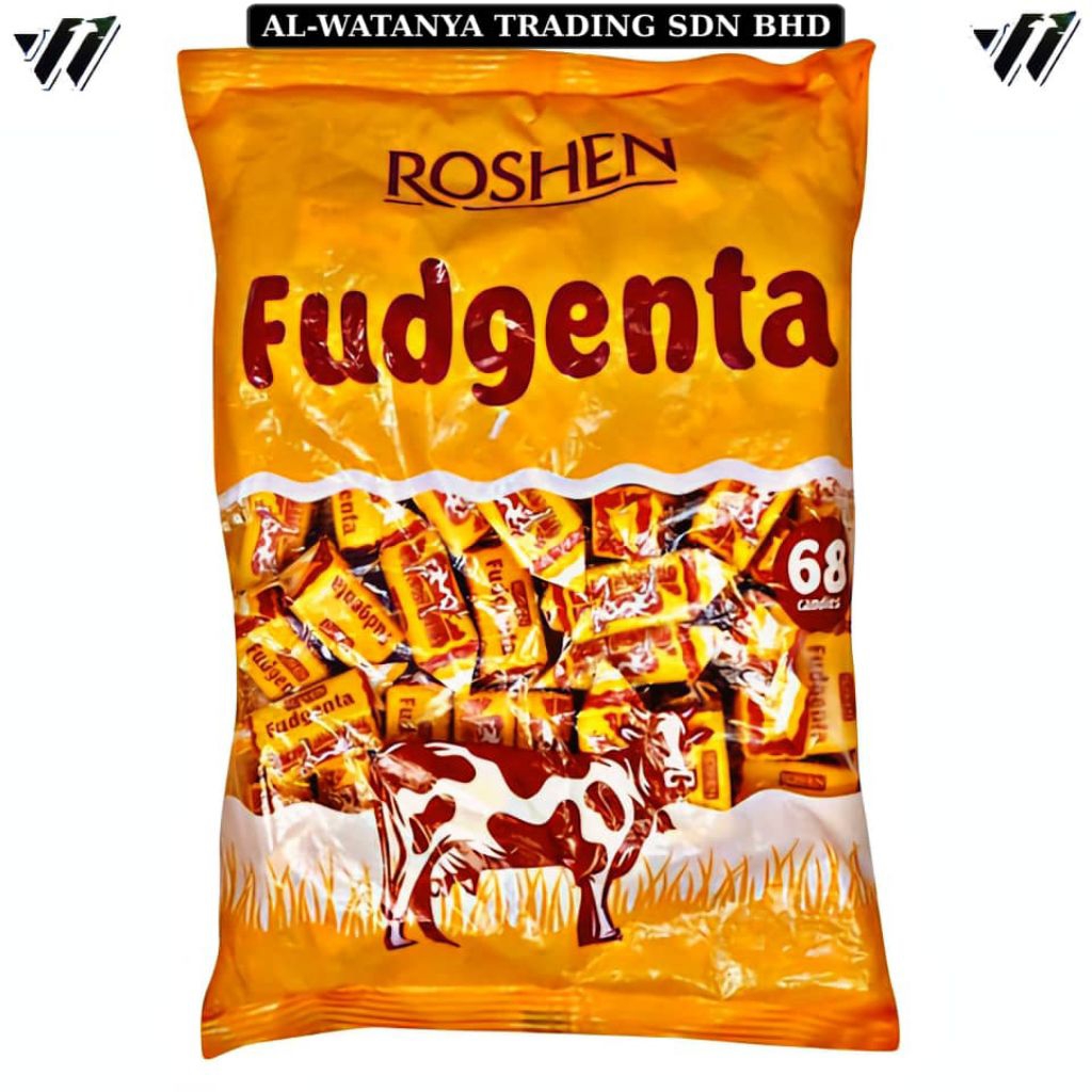 ROSHEN Fudgenta Milk Fudge Candy 1kg 500g 250g - Snack Makanan Ringan ...