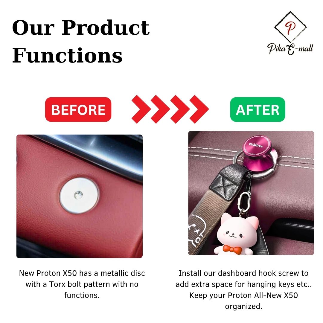 NEW Proton X50 2025 Car Hook Hanger Dashboard Hook Organizer Mini X50 ...