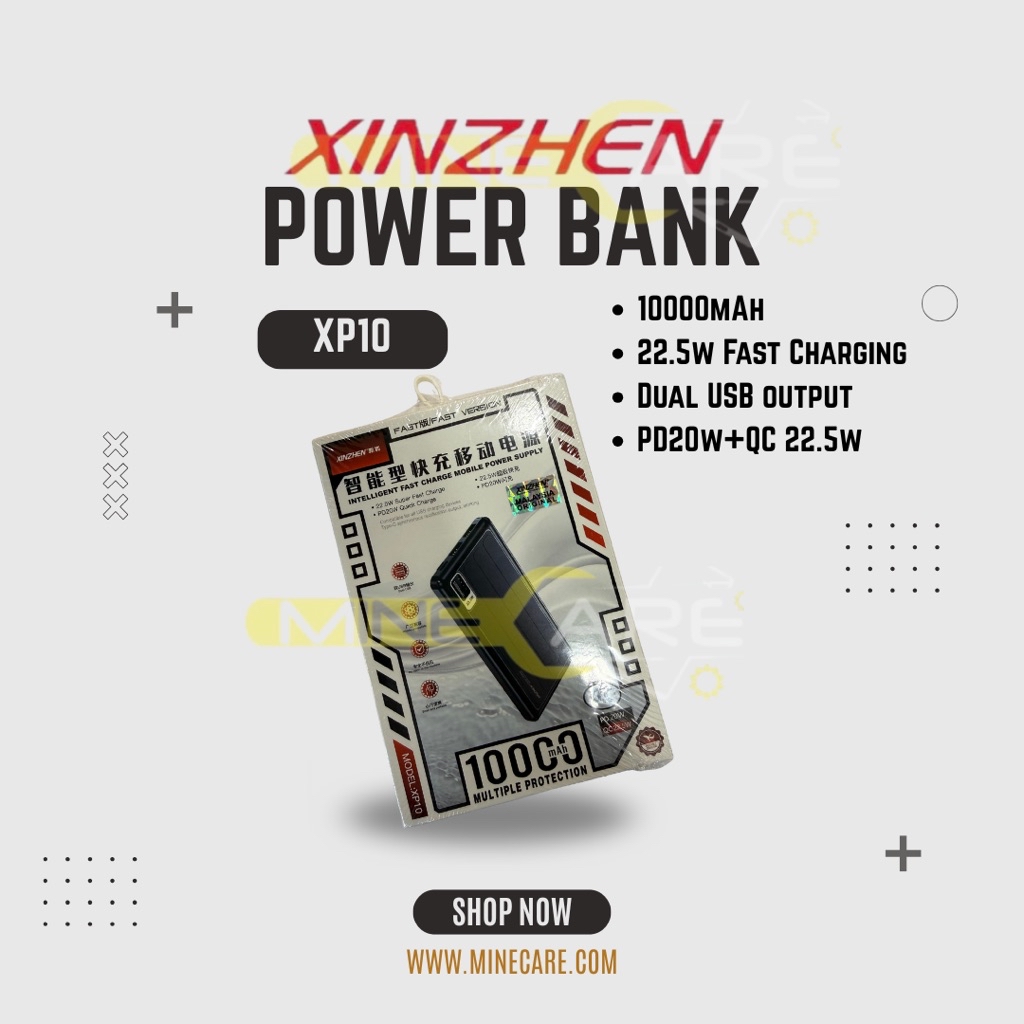 XINZHEN Powerbank 10000mAh XP10 Fast Charging Power Bank 22.5w Super ...