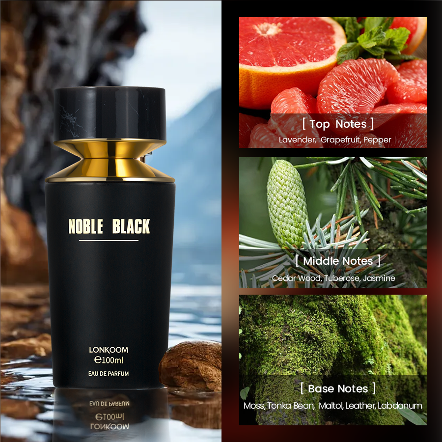 LONKOOM Original Noble Black Perfume 100ml EDP tahan Lama parfum Minyak ...