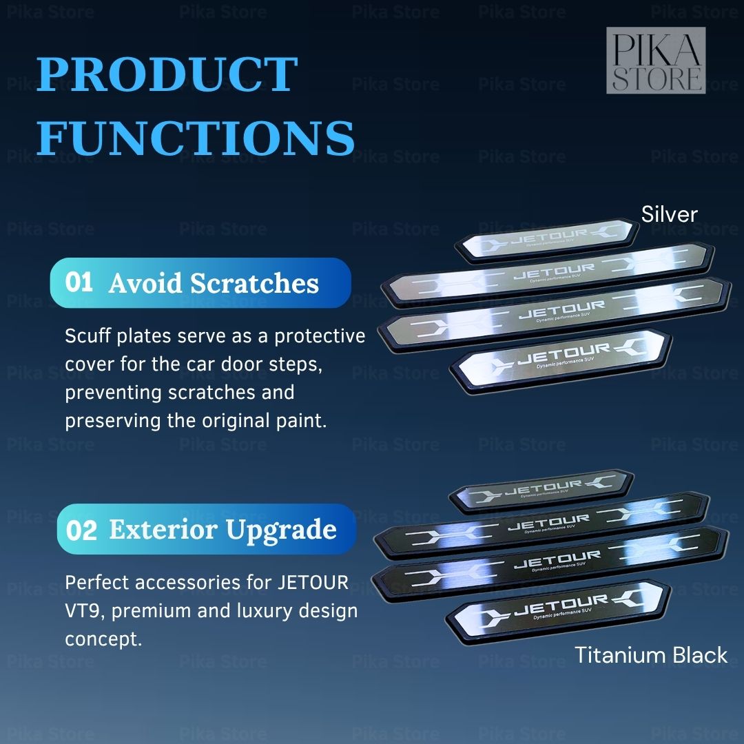 Jetour VT9 Scuff Plate Pelindung Side Step Door Sill Car Door Steps ...