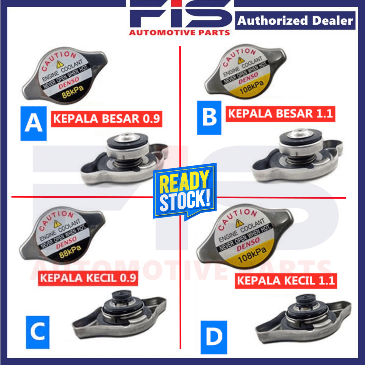 FIS Car Radiator cap Proton Perodua Honda Toyota Nissan Ford Mazda ...