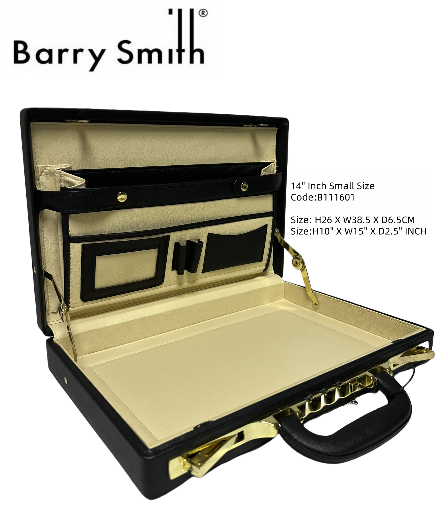 Barry Smith Italy Lock Briefcase James Bond Bag Office Attache Case ...