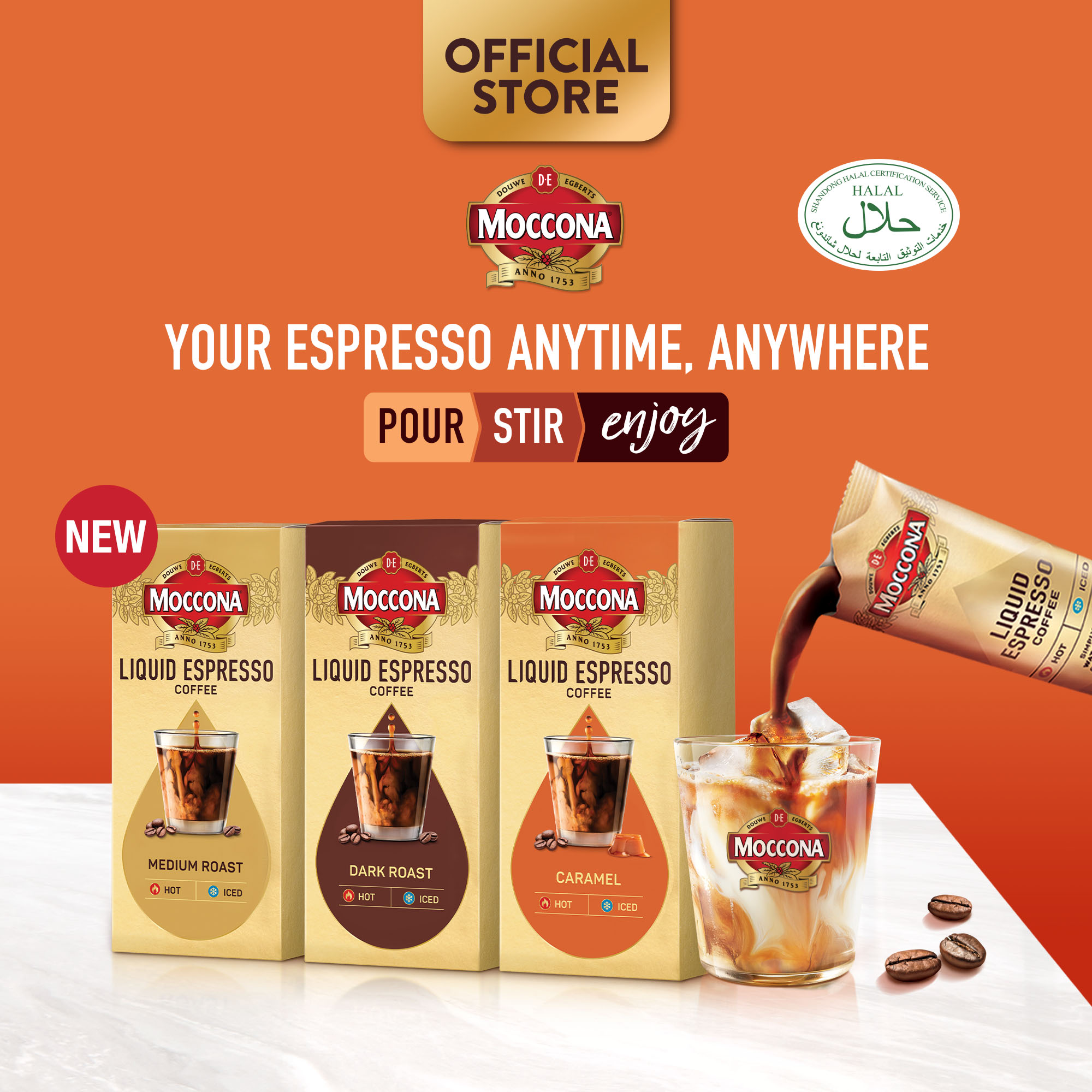 MOCCONA Liquid Espresso Coffee 8 sachets x 20ML [HALAL] | Shopee Malaysia