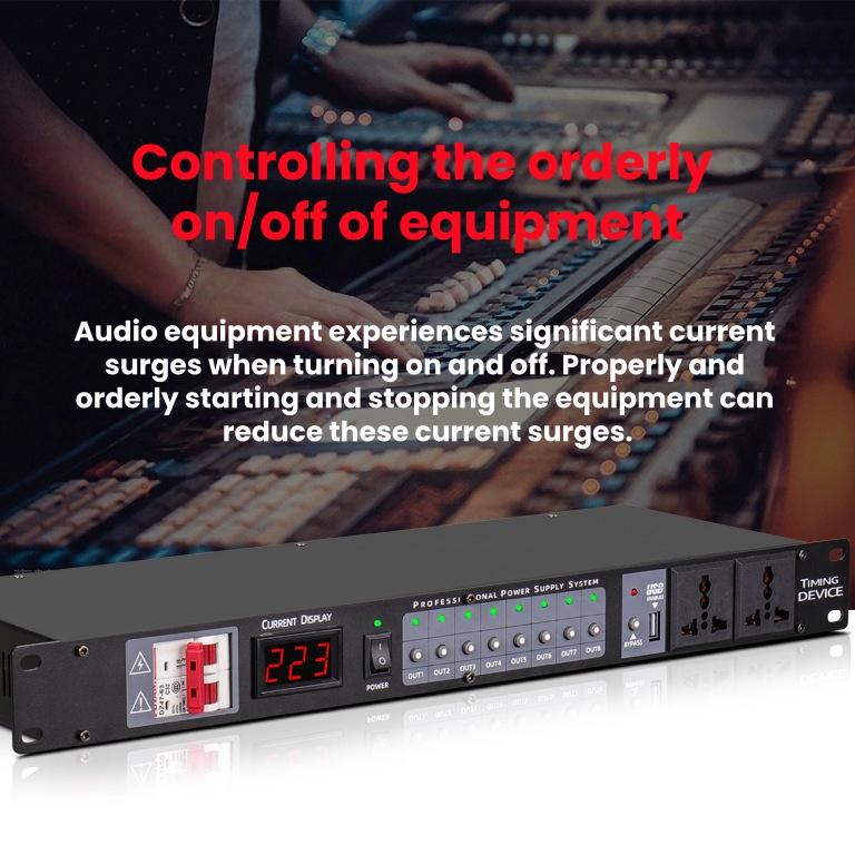 Professional Power Sequencer 8 + 2 Channel power supply intelligent ...