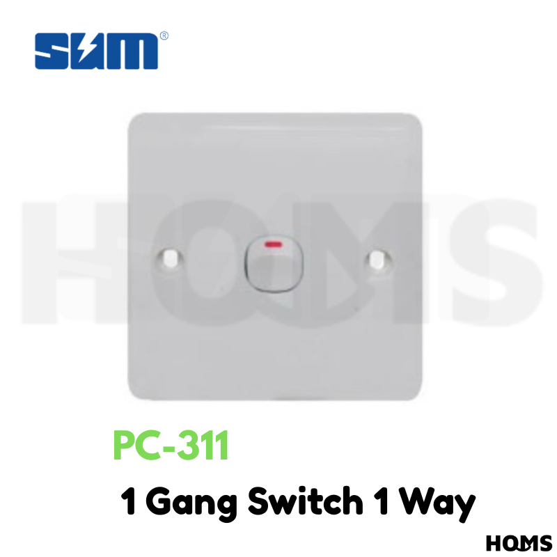 SUM [SIRIM APPROVED] PC Series Wall Switch & Sockets 13A 1/2/3/4 Gang ...
