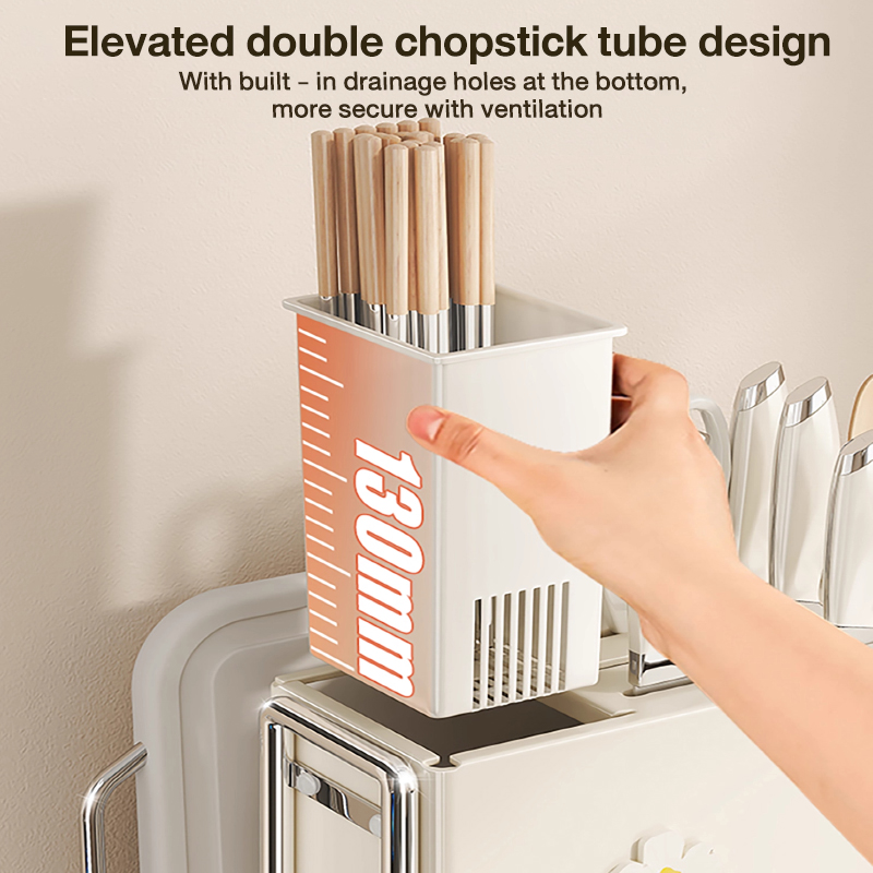 Stainless Steel Knife and Utensil Holder Storage Wall Mounted Spoon ...
